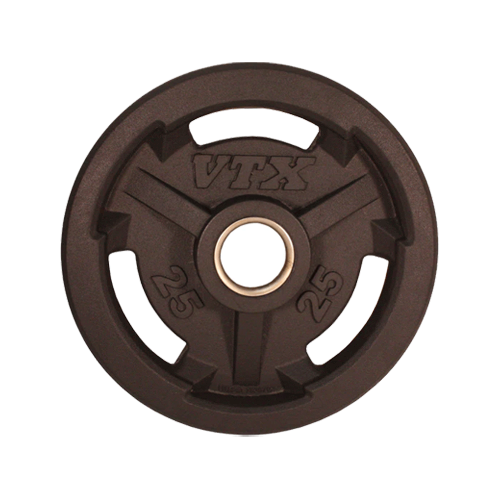 VTX 4 x 25 lbs Olympic Rubber Grip Plates Only Set – Gym Gear Direct