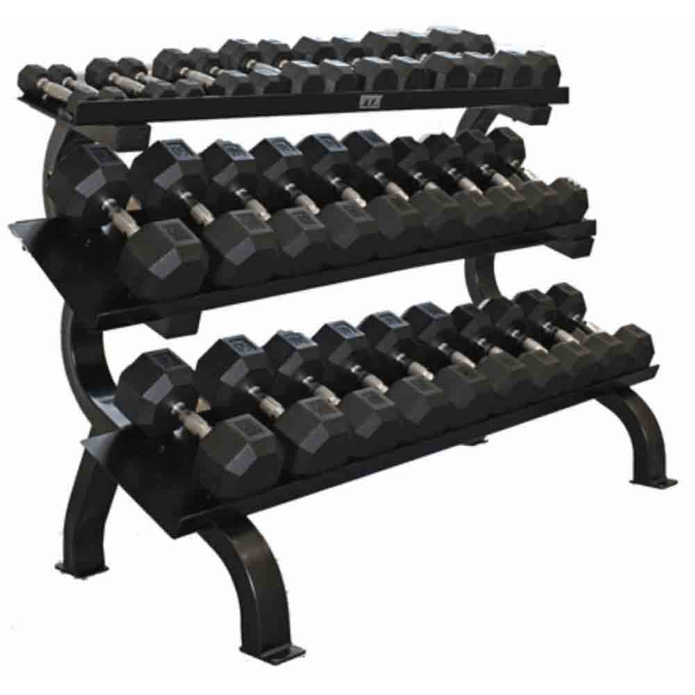 VTX Troy 5-70 lbs 8 Sided Rubber Encased Dumbbell Set – Gym Gear Direct