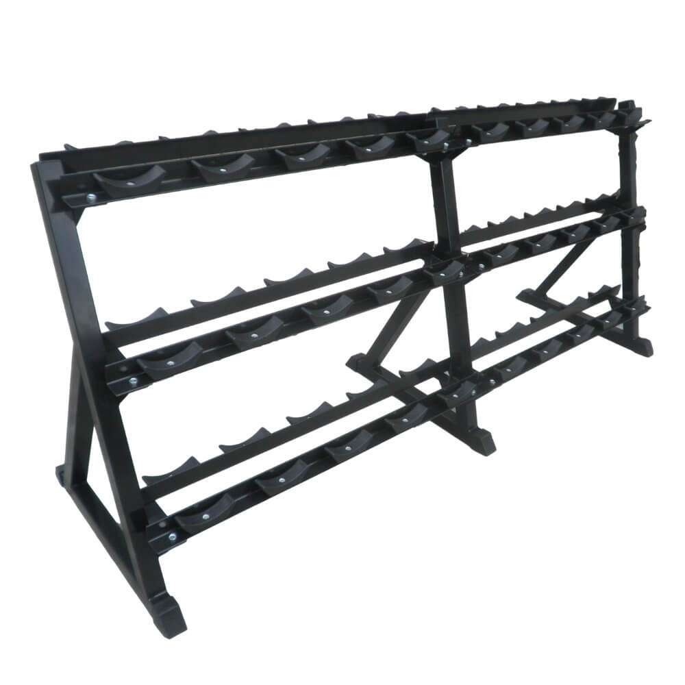 Vortex 3-Tier Rack to hold 15 Dumbbell Pairs – Gym Gear Direct